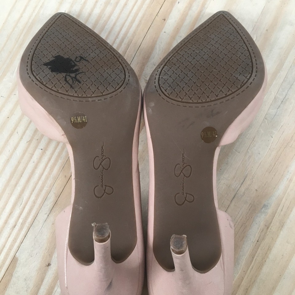 Jessica Simpson High Heels Womens 9.5 M Pointed Toe Stiletto Slip On ...