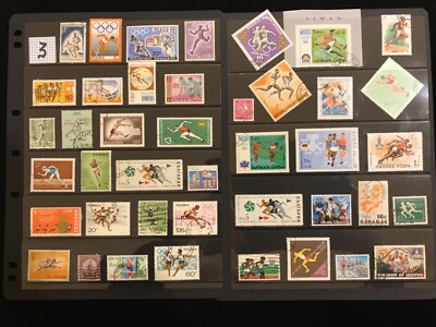 RUNNING ,HURDLES & OLYMPIC ON STAMPS TOPIC Stamp Collection FREE ...