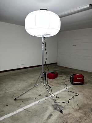 multiquip GB3LED-300led, diffuser balloon light, tripod stand W/3 stage ...