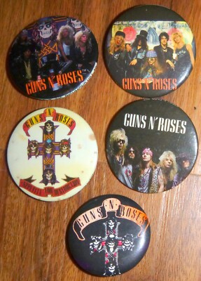 Pin Lot of 5 - Guns N Roses GNR | eBay