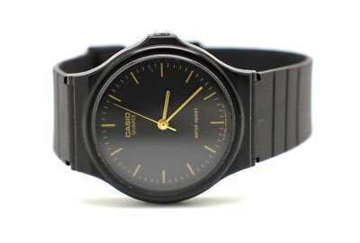 CASIO Core MQ-24 Black Rubber Quartz Fashion Men's Watch | eBay