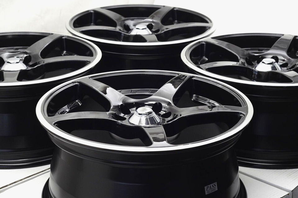 Kudo Racing Gekka 16x7 5x100 5x114.3 Black Wheels Rims Toyota Corolla ...