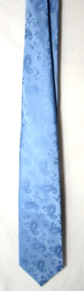Light Silver Baby Blue Paisley Ash Oak Classic Men's Neck Tie Wedding ...