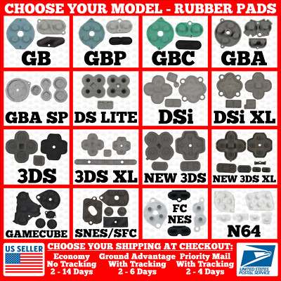 Conductive Rubber Controller D-Pad GB/GBC/GBA/SP/DS/Lite/DSi/New/3DS/XL ...