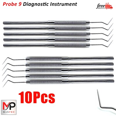 Single End Tip Probe 9 Examination Plaque & Tartar Hygienists Dental ...