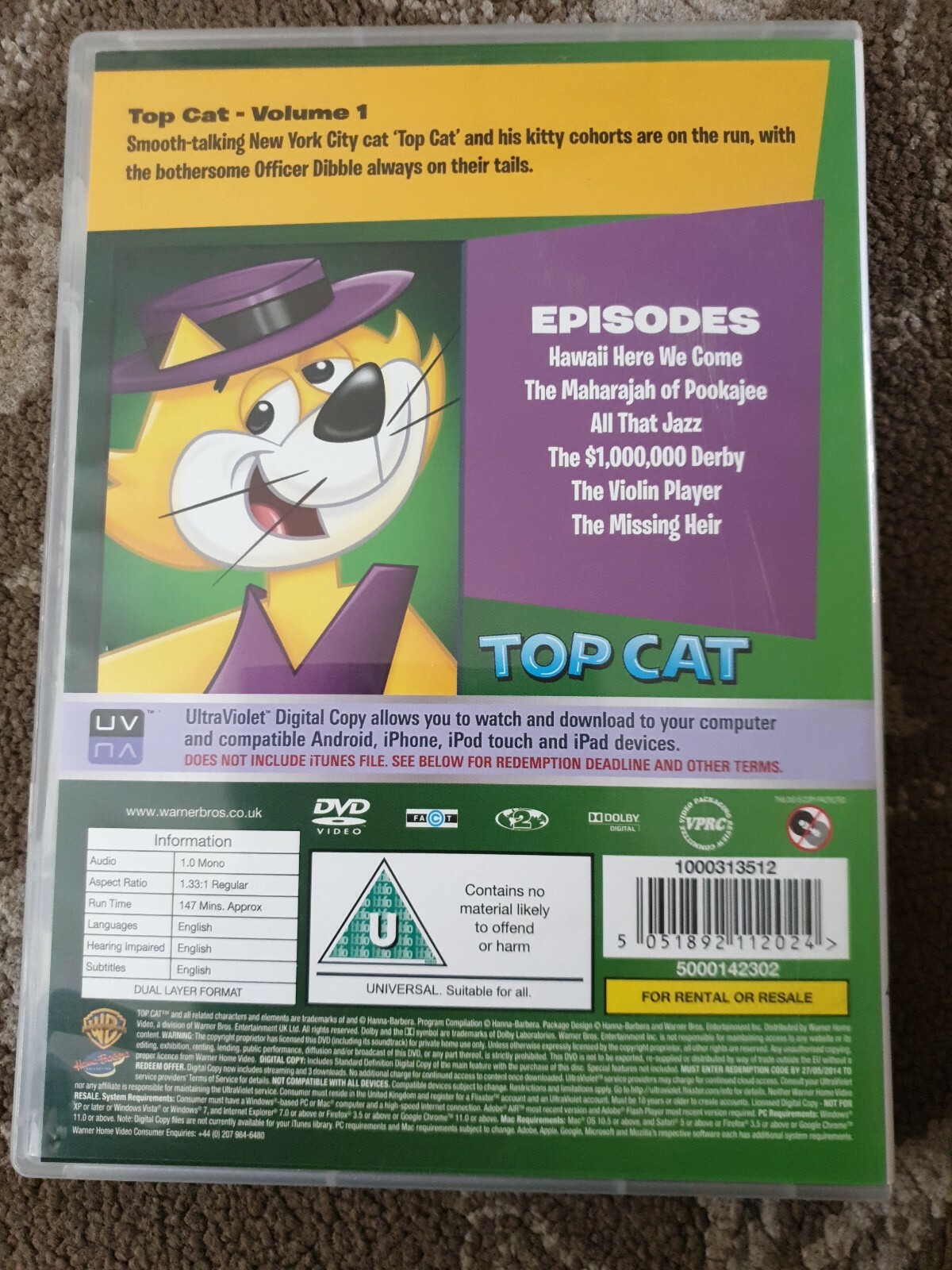 TOP CAT VOLUME 1 DVD KIDS 6 EPISODES | eBay UK
