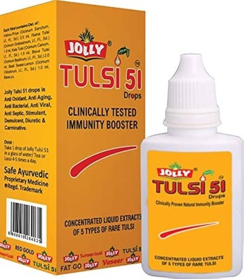 Jolly Tulsi 51 Drops 30ml Tulsi Extract Natural Immunity Booster USA ...