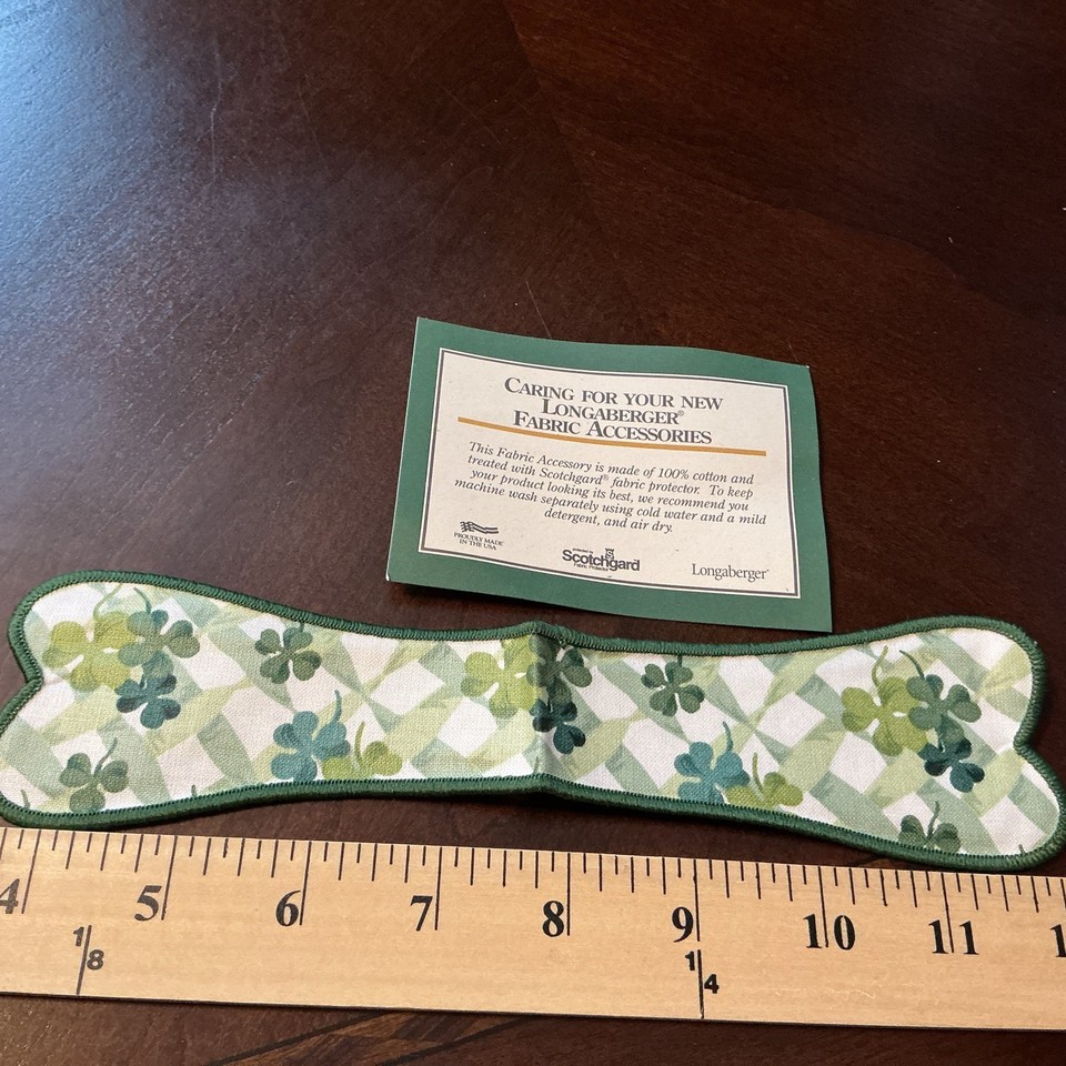 NWT Longaberger Small Handle Tie Lots Of Luck 2254349 Lots Of Luck Handle Tie | eBay