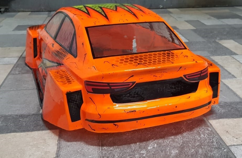 RC Body Sheel 1/5 Audi RS3 LMS for FG 530mm Wheelbase 1.5mm Thk Clear ...