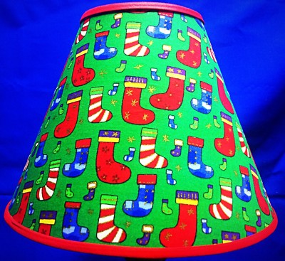 Christmas Stocking Lamp Shade Xmas Lampshade | eBay