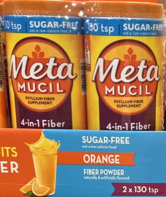 Product of Metamucil Orange Smooth Sugar-Free Powder, 2 pk./130 tsp ...