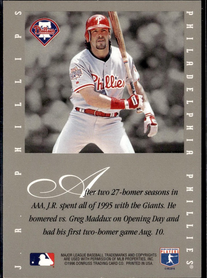 1996 Leaf Signature Series #NNO J.R. Phillips | eBay