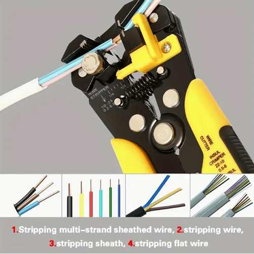 Self Adjusting Insulation Wire Stripper Cutter Crimper Cable Stripping ...