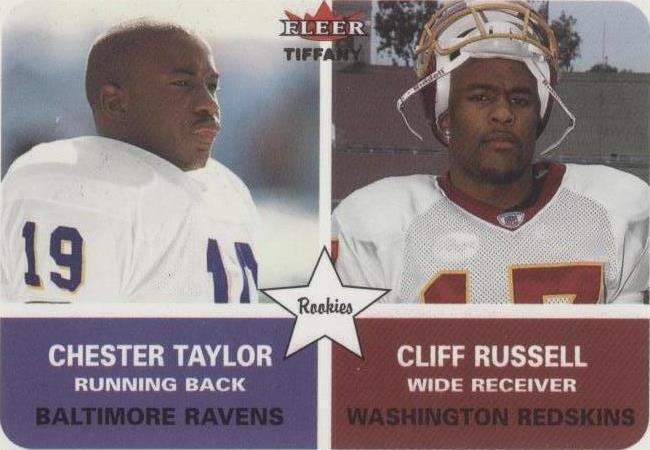 2002 Fleer Tradition - Rookies Chester Taylor, Cliff Russell #286 ...