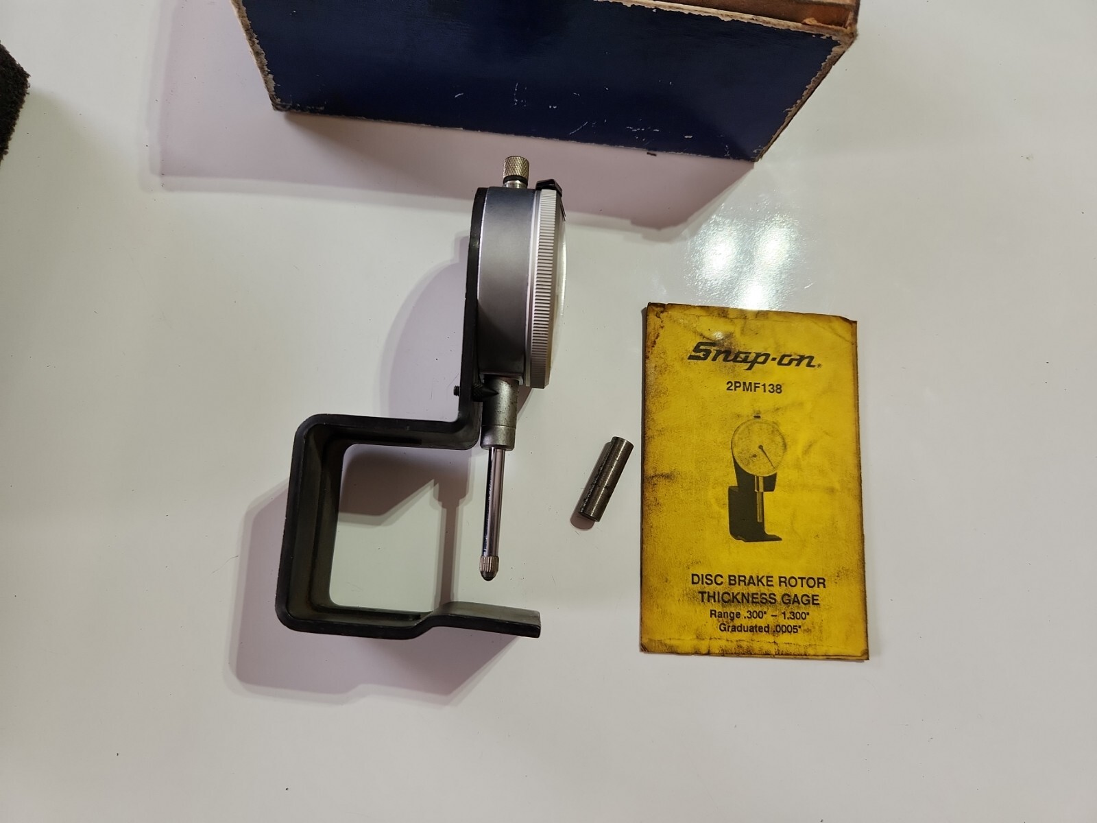 VINTAGE SNAP-ON BRAKE ROTOR RUNOUT THICKNESS GAGE DIAL INDICATOR ...
