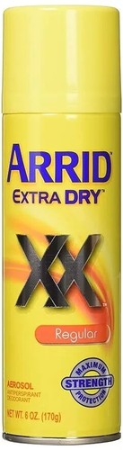 12 Packs Arrid Extra Dry Regular Aeresol Antiperspirant Deodorant Spray ...