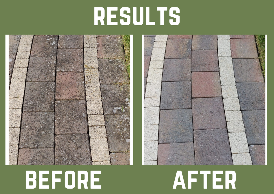Driveway Cleaner For Brick Block Paving Moss Killer Algae Dirt Grease ...