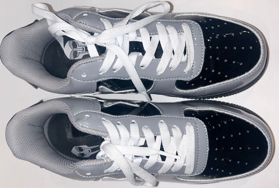 Bape Bapesta X MF Doom Silver Black Concept Sneakers Size 8. Stylish ...
