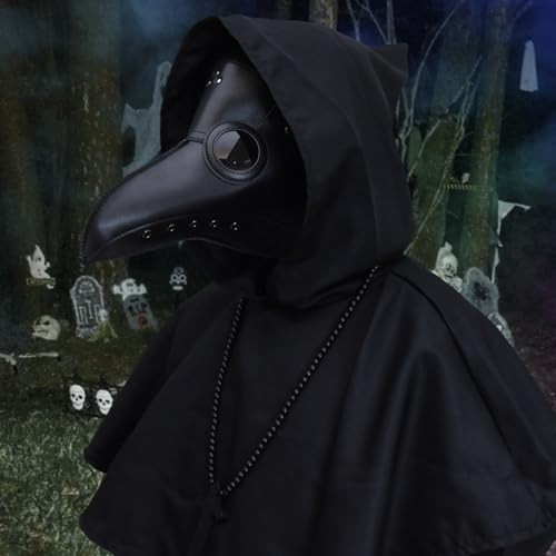 Plague Doctor Costume Cloak and Mask Set 8pc | eBay