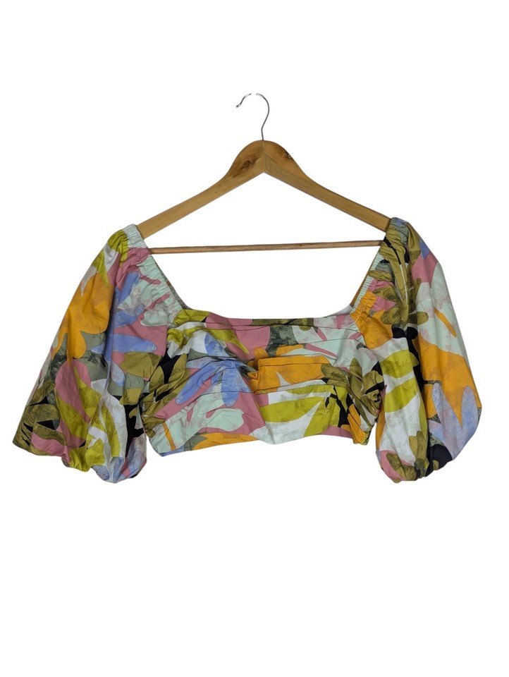 Sheike Top Sanctuary Size AUS 10 US 6 Floral Fun Festival Crop BNWT | eBay