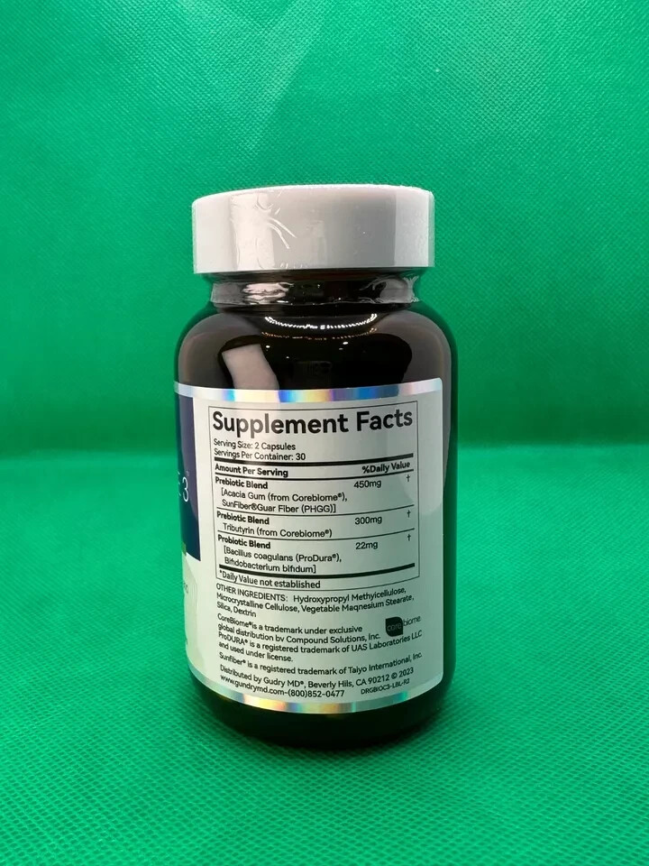 GUNDRY MD BIO COMPLETE 3 Capsules 60 Count NEW PreBiotic ProBiotic ...