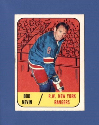 1967-68 Topps #28 BOB NEVIN EXMT/EXMT+ New York Rangers *SHARP* | eBay