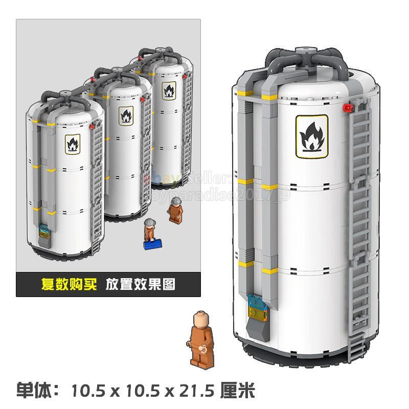 MOC WWII Military Base Weapon Barrier Roadblock Box Scene Building ...