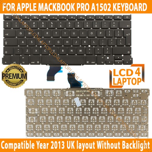 Apple MacBook Pro 13” Retina A1502 Keyboard UK Layout 2013 - 2015 No ...