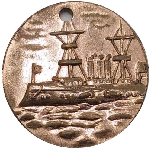 (1899) Spanish American War Non 5apb Battleship Maine Merchant Token | eBay