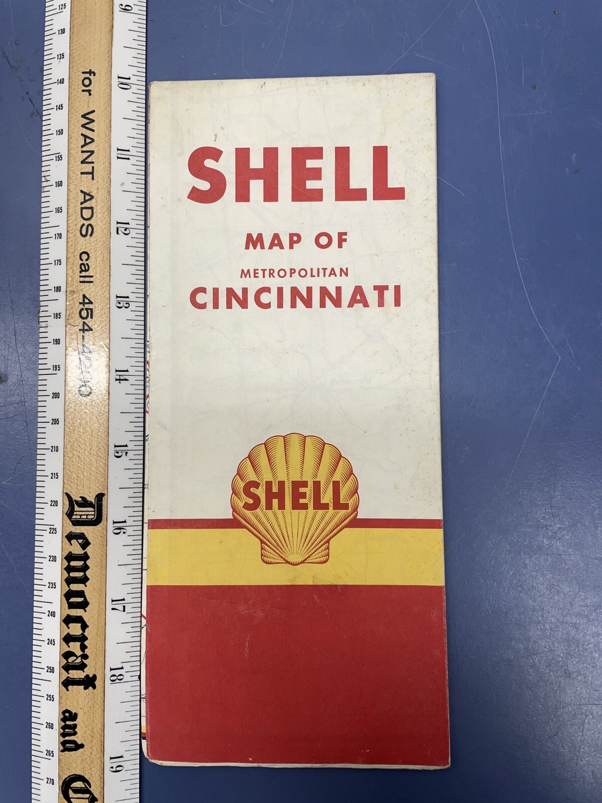 Vintage Shell service Station Map Cincinnati Ohio 1950s Gas Station Oil ...