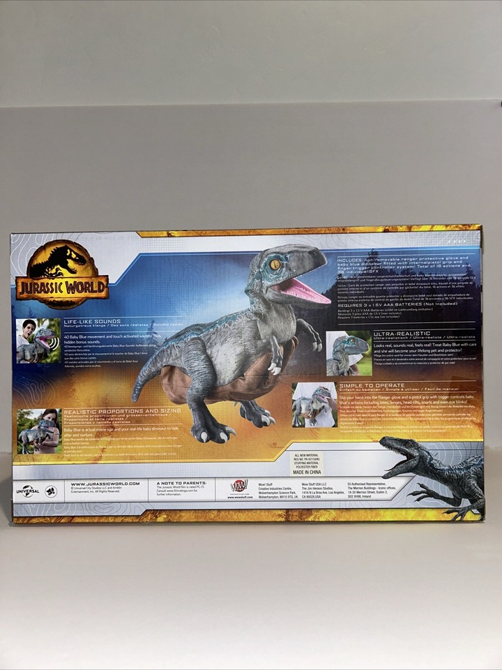 Jurassic World Real FX Baby Blue Animatronic Velociraptor Raptor ...