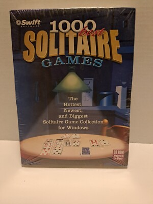 1000 Best Solitaire Games (PC, 2000) Brand New Big Box - Factory Sealed ...