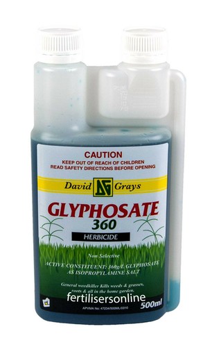 Glyphosate Weed Kill 360 g/L Concentrate 500mL David Grays Path ...