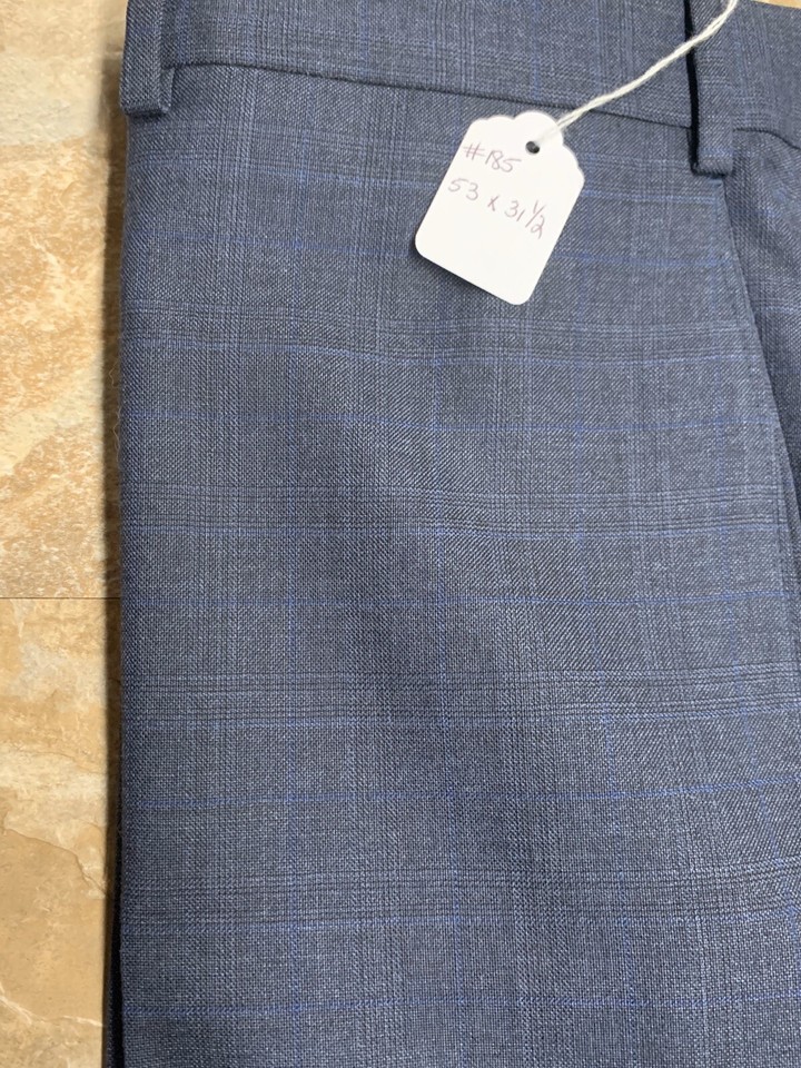 SLACKS 53 X 31 1/2 MEN’S DRESS BLUE NON-PLEATED SEPARATES by CORBIN | eBay