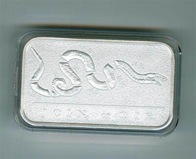 INTAGLIO MINT JOIN OR DIE 1 OZ .999 HIGH RELIEF SILVER BAR GEM BU IN ...