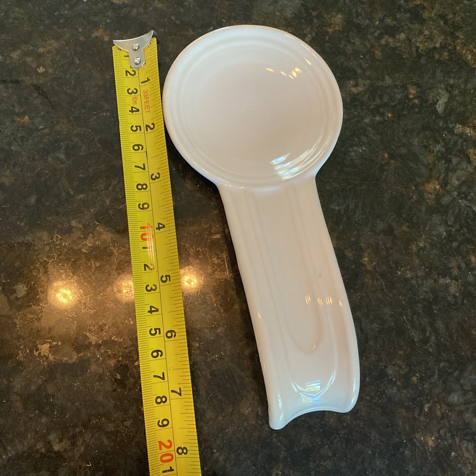 Fiestaware White Spoon Rest Fiesta Factory Second | eBay