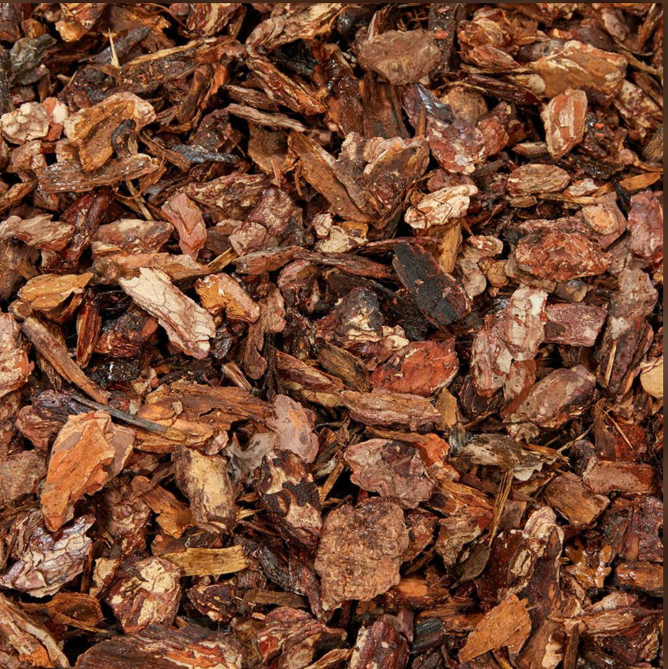 100L bags Garden Bark Chippings Decorative Mulch Landscaping Wood Chips ...