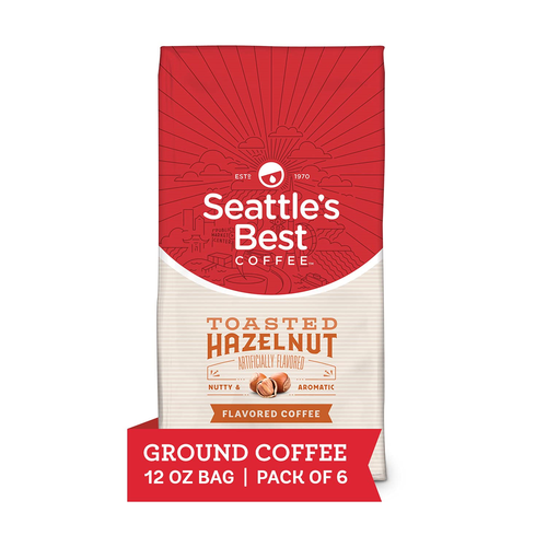 Seattle's Best Coffee Toasted Hazelnut Flavored Medium Roast Ground ...