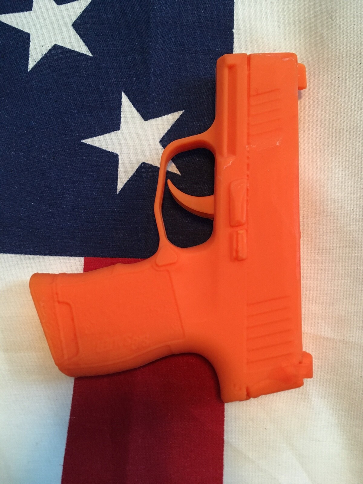 Rubber Training Gun Model Orange Rubber Training Pistol | eBay