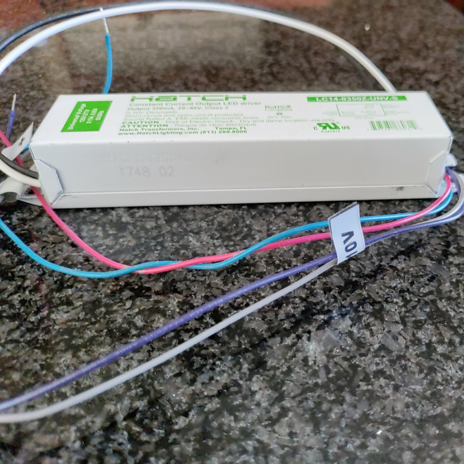 LC14-0350Z-UNV-S Hatch Driver LED Driver Type Constant Current Class 2 ...