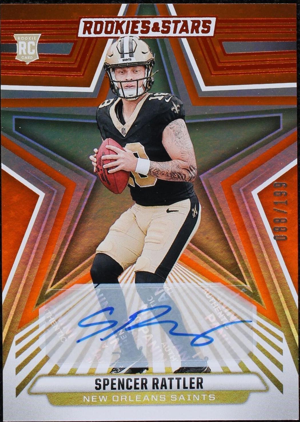 2024 Panini Rookies & Stars - Rookies Spencer Rattler #189 Orange ...