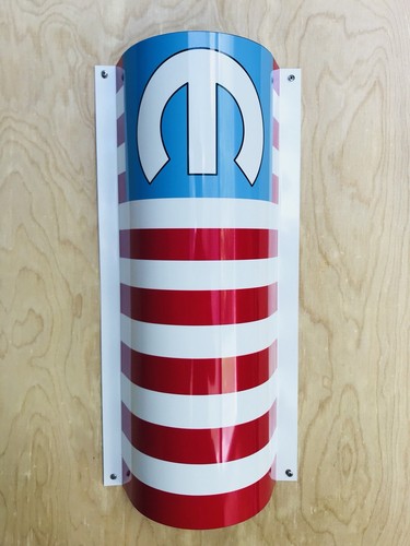 MOPAR AMERICAN MUSCLE Flag Metal Sign 18 Inch Dodge Curved Sign | eBay
