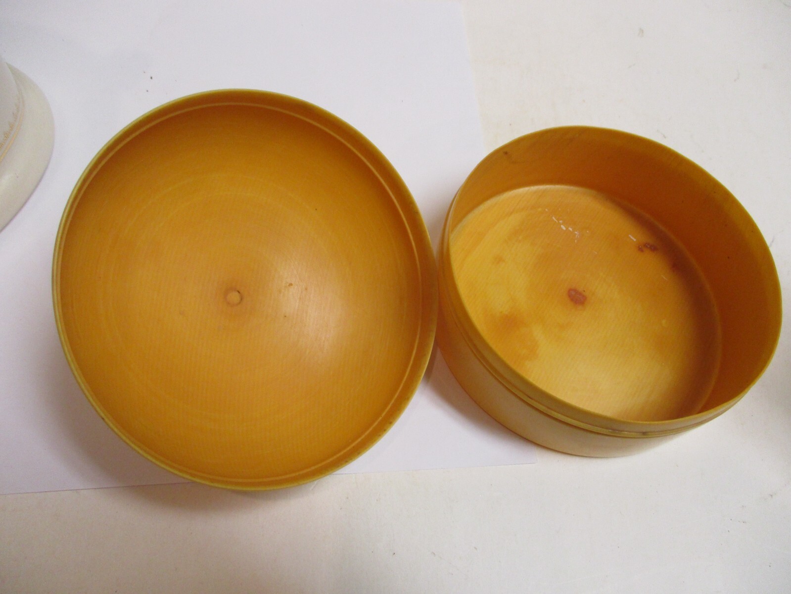 Vintage French Ivory ? celluloid vanity dresser powder box | eBay