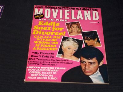 1969 AUGUST MOVIELAND AND TV TIME MAGAZINE - EDDIE FISHER FRONT COVER ...