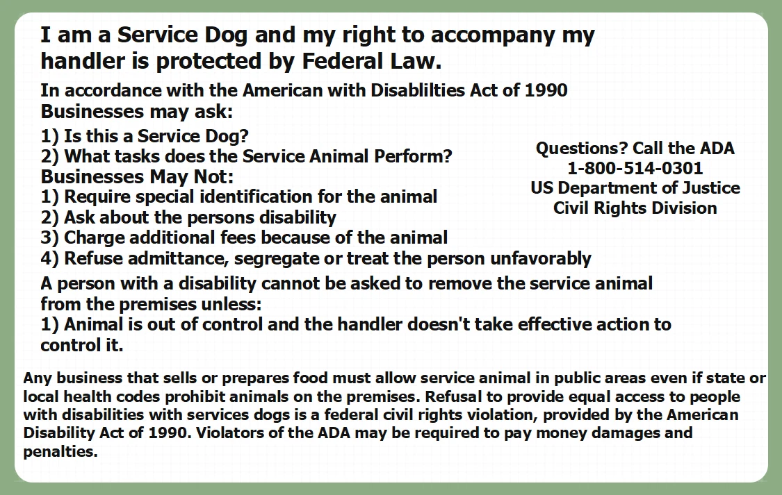 Service Dog Laws
