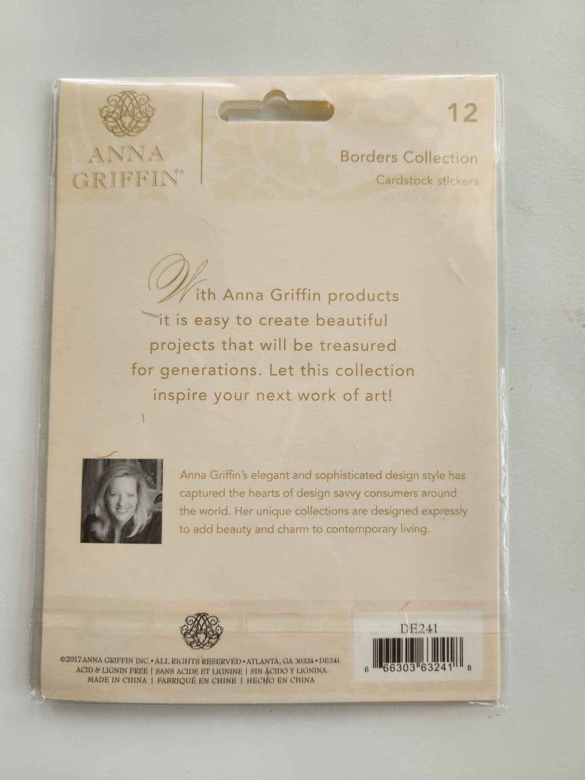 Anna Griffin Borders Collection Cardstock Stickers-Brand New-Retired ...