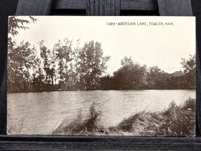 Fowler, Kansas Artesian Lake Postcard Meade County KS | eBay
