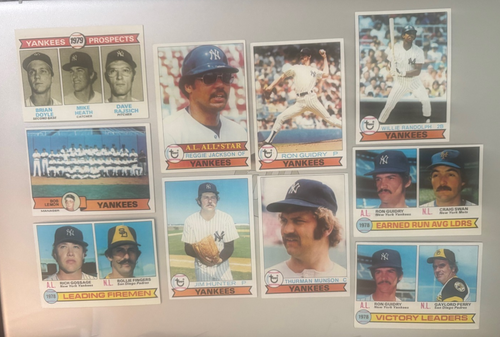 1979 Topps Baseball NEW YORK YANKEES Team Set | eBay