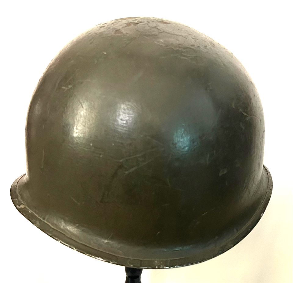 WWII US Front Seam Fixed Bale Steel Pot M1 Helmet | eBay