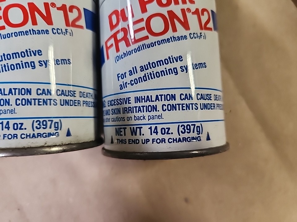 R12 Refrigerant Freon Vintage Dupont NOS cans 14 oz BIG CANS CLEAN | eBay